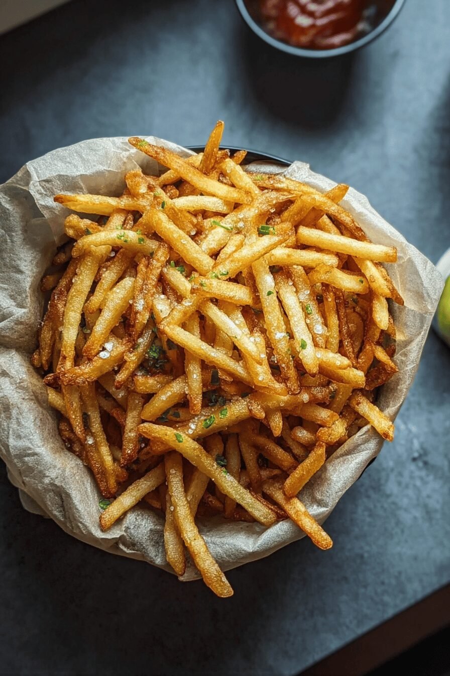 Crispy Thin Cut Fries With Southwest Chicken And Steak Shrimp