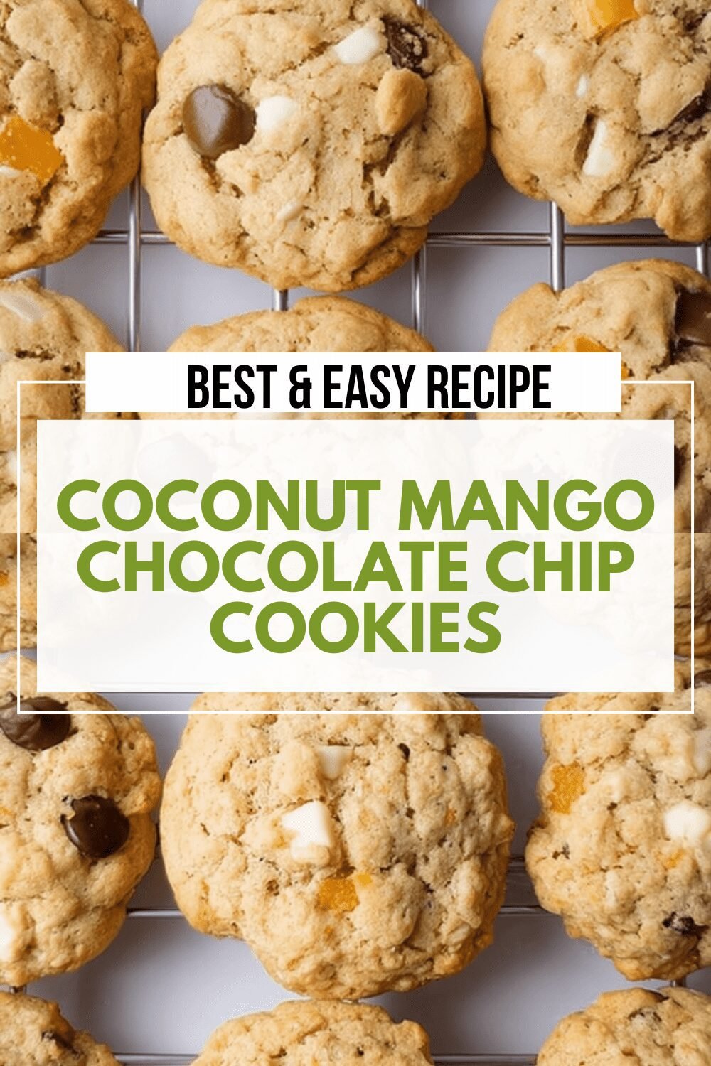 Coconut Mango Chocolate Chip Cookies Recipe With Tropical Taste