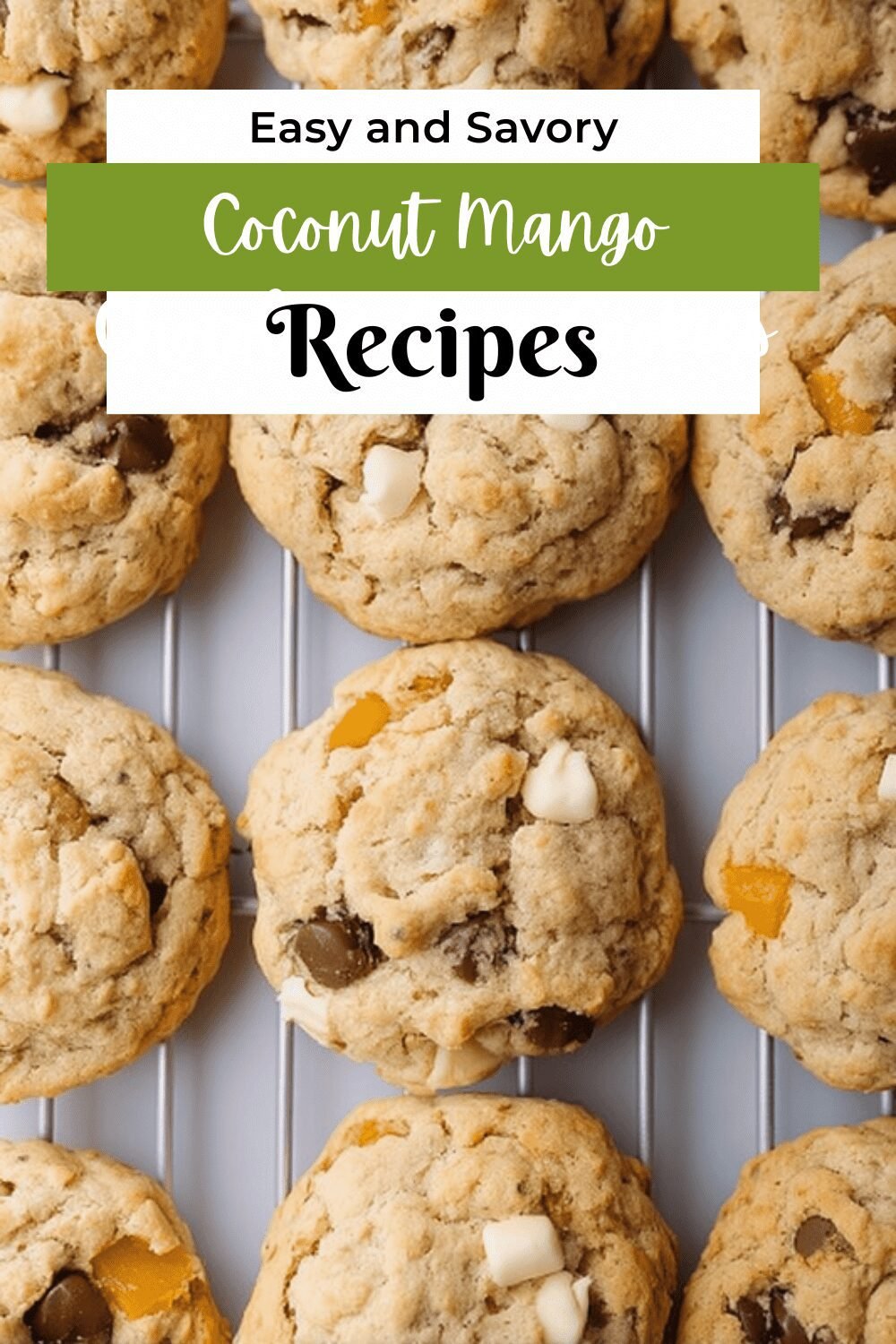 Coconut Mango Chocolate Chip Cookies Recipe With Tropical Taste