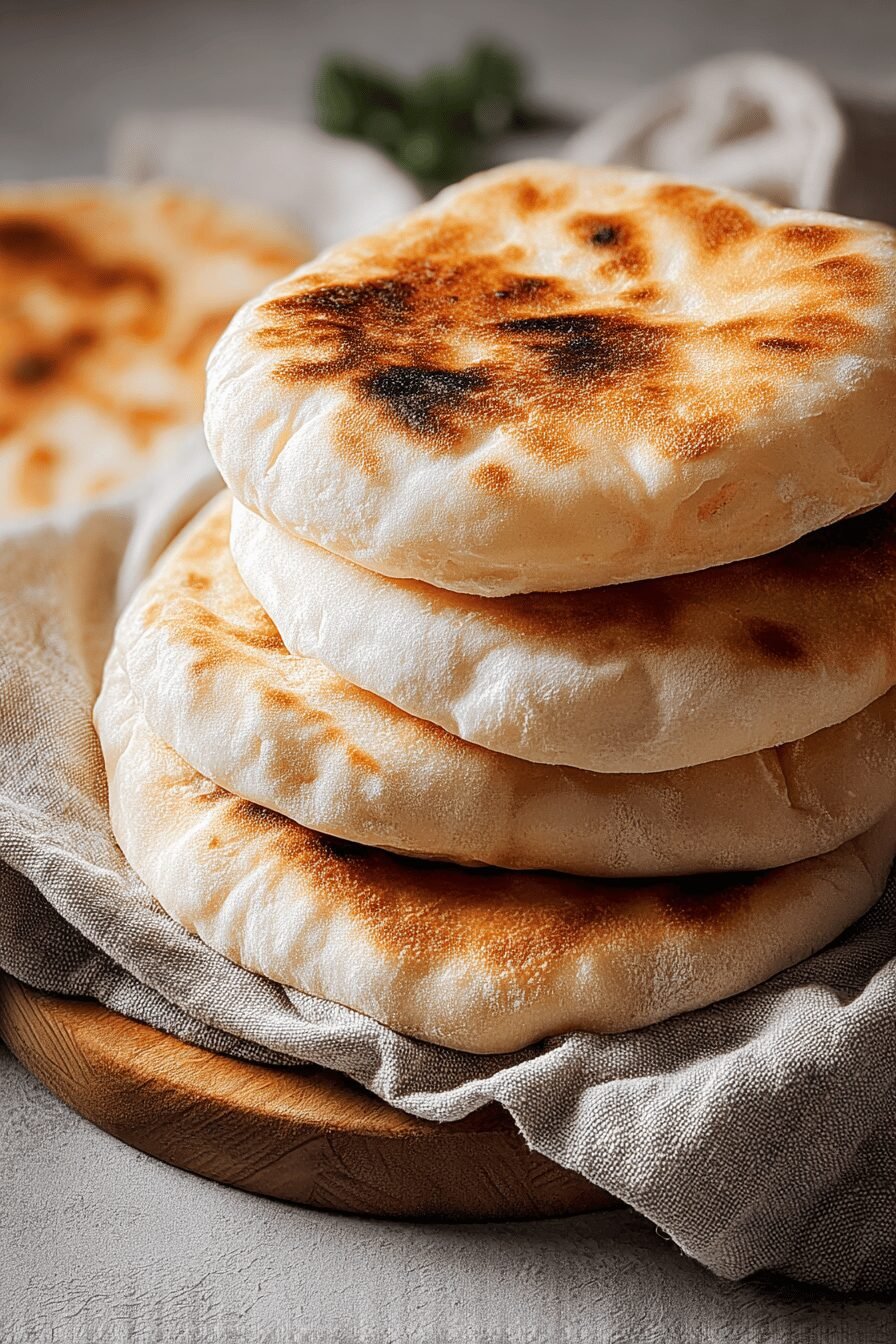 Pita Bread Recipe For Soft Puffy Flatbreads At Home