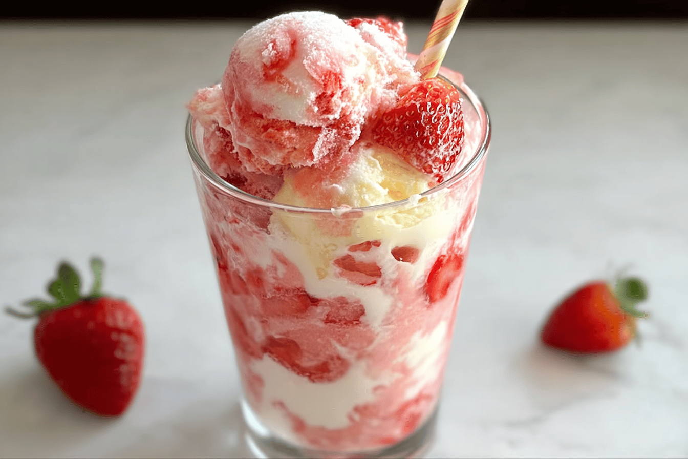 Strawberry Ice Cream Float Recipe Easy Creamy Drink Ideas