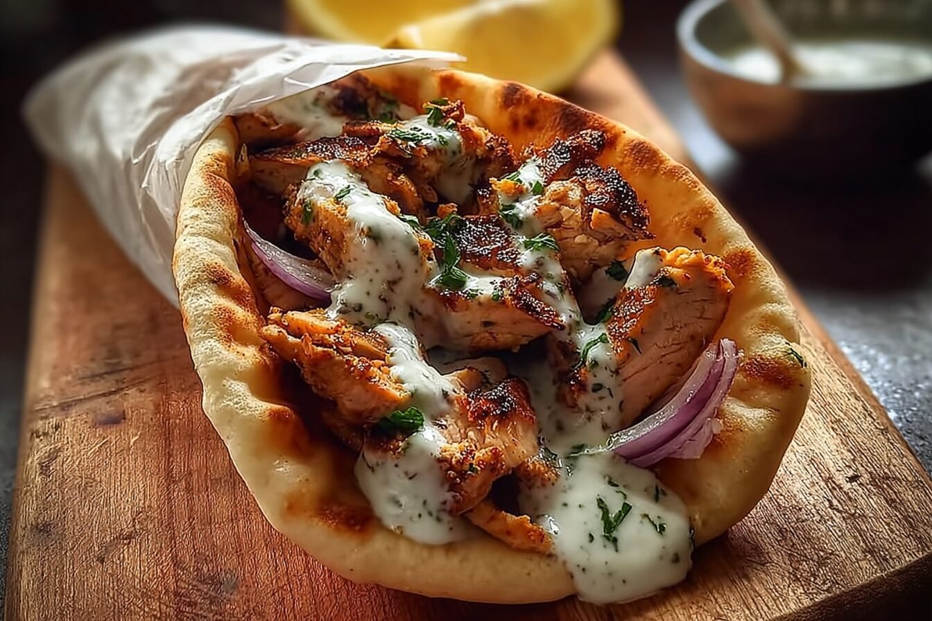 Chicken Shawarma Recipe With Easy Homemade Sauce And Spices