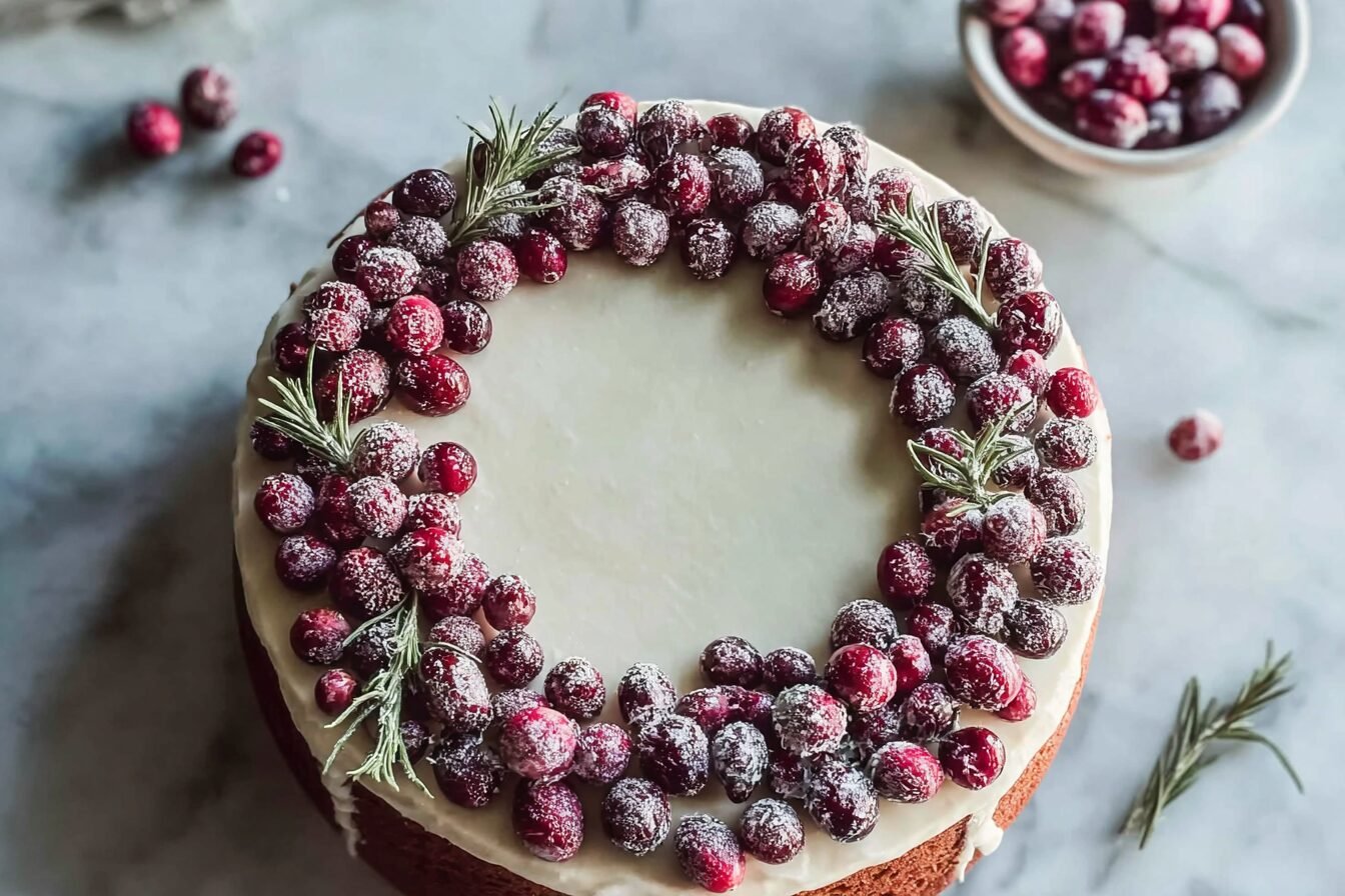 Cranberry Wreath Cake Recipe With Easy Festive Steps