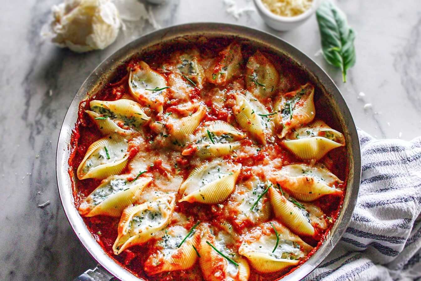 Stuffed Pasta Shells: Easy Cheesy Italian Recipe
